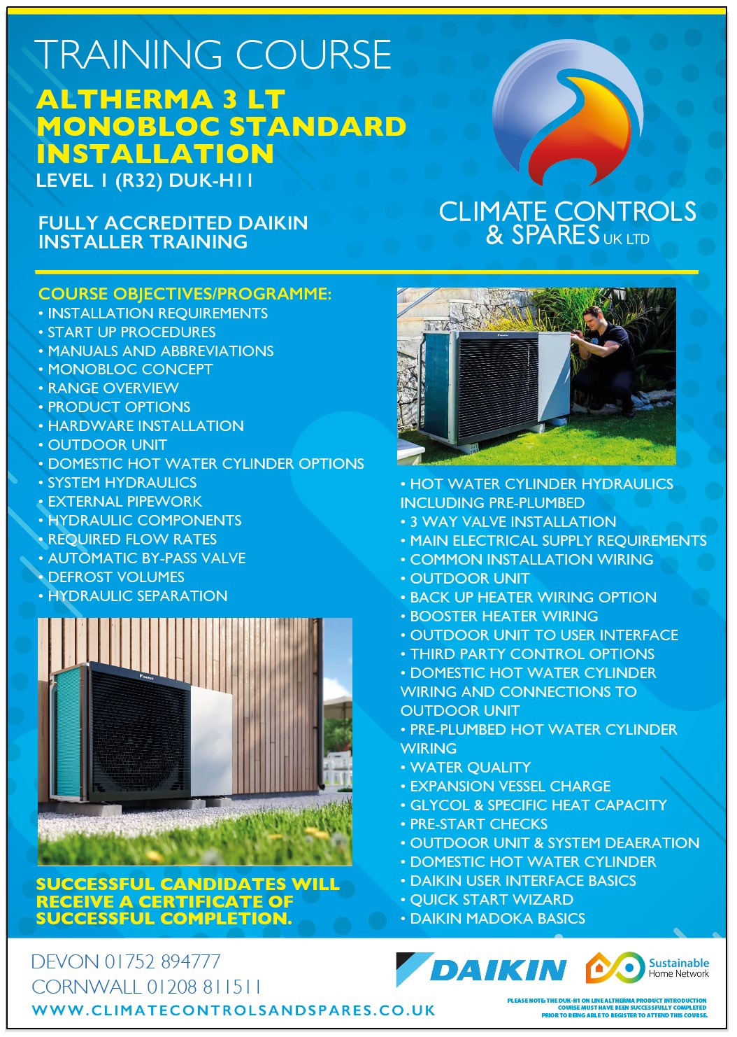 Daikin Altherma DUK-SE23 Training Course