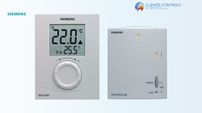 Siemens RDJ10RF/SET Wireless room temperature controller with 24-hour ...