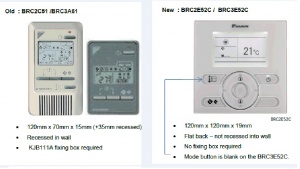 DAIKIN BRC2C51 NOW BRC2E52C WIRED REMOTE CONTROLLER